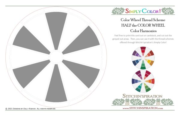 Color Harmonies - Half Color Wheel - Stitchin'spiration